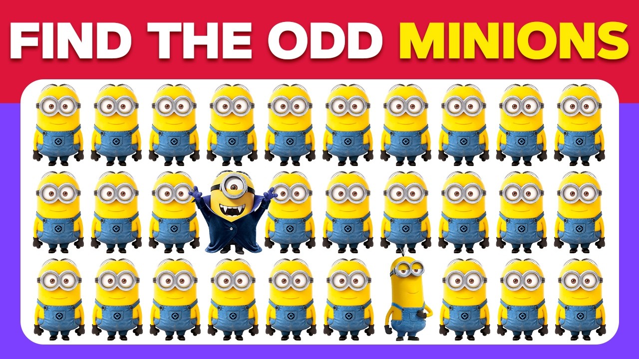 Find the ODD One Out - Cartoons Edition 🎥 🍿 Despicable Me 4, Inside Out ...