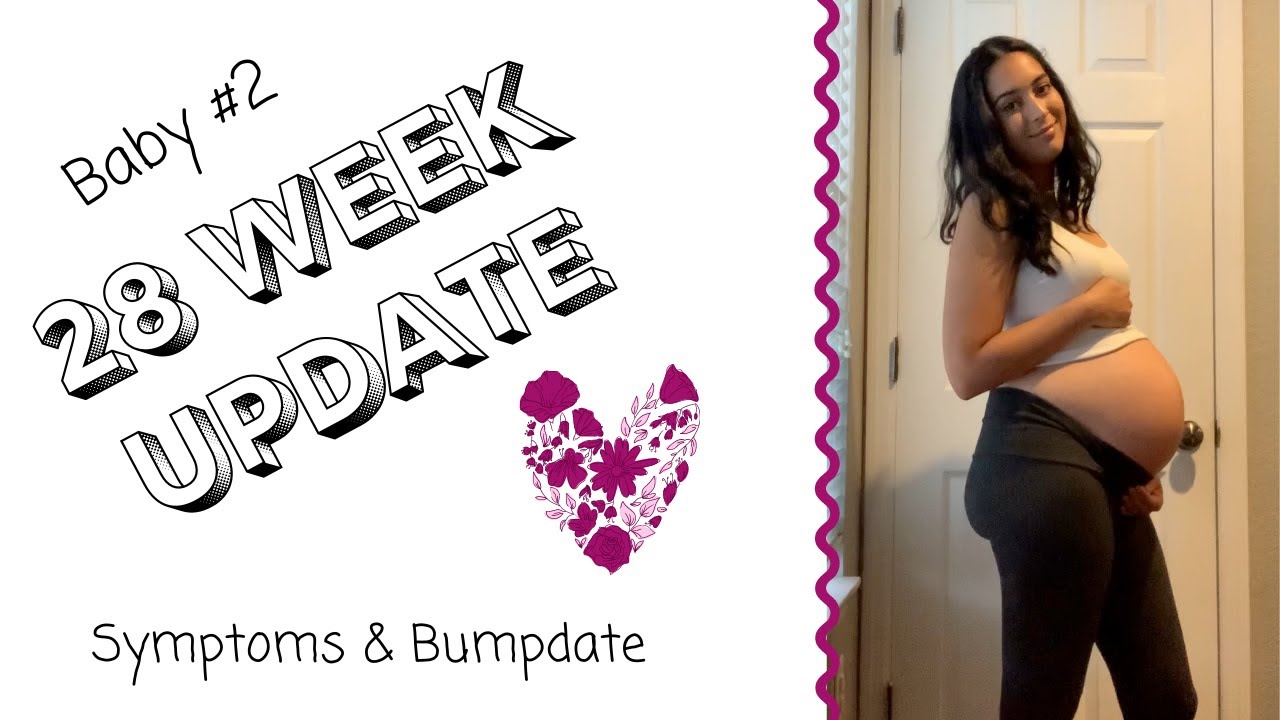 28 Week Pregnancy Update w/ Baby #2 | Symptoms & BUMPDATE - YouTube
