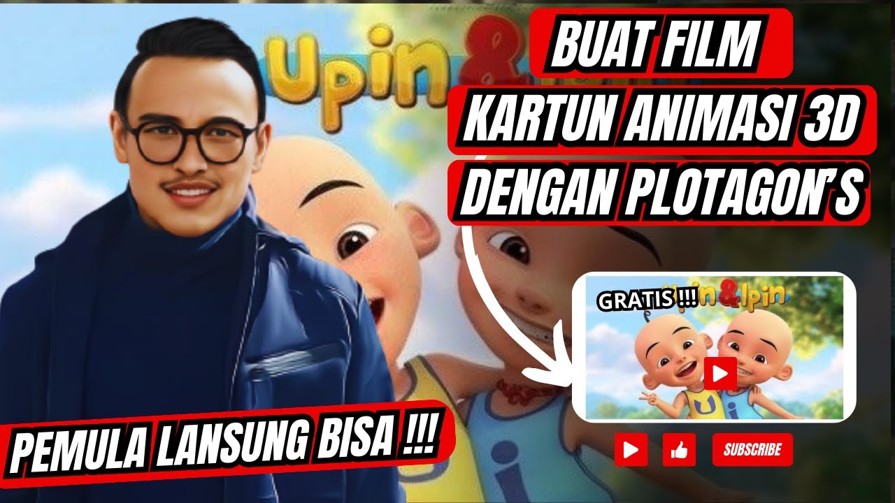 MUDAH BANGET BUAT FILM KARTUN ANIMASI 3D PAKAI HP DI PLOTAGON UNTUK CARI UANG DI YOUTUBE - YouTube