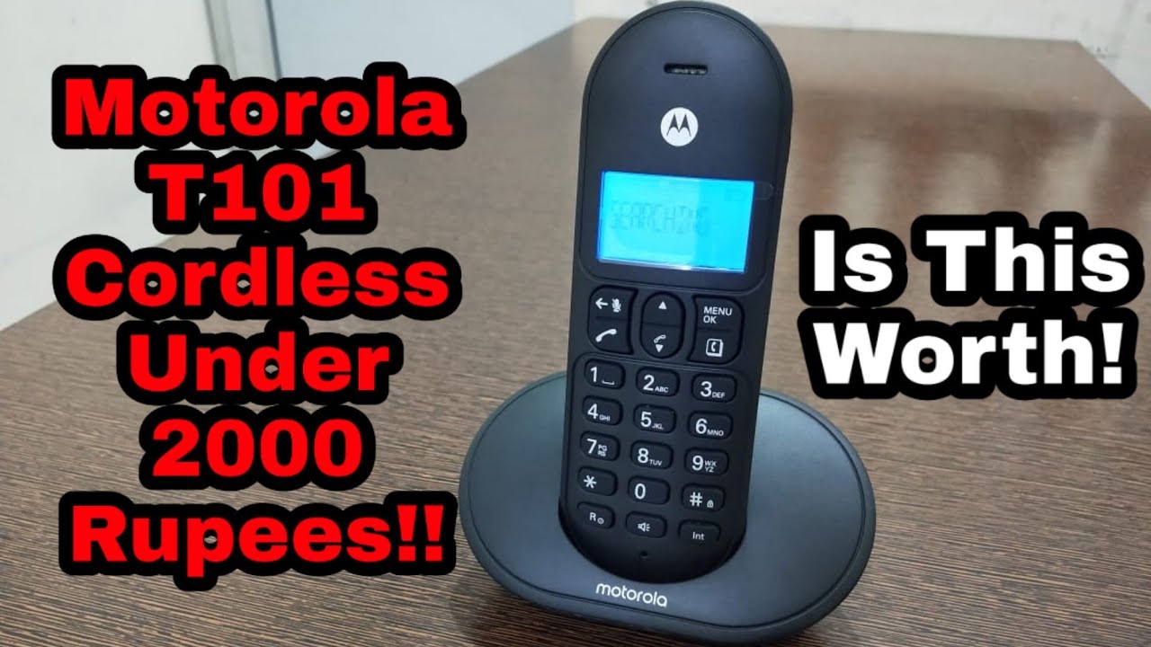 Motorola T101 Cordless Landline Phone Unboxing & Quick Overview Review ...