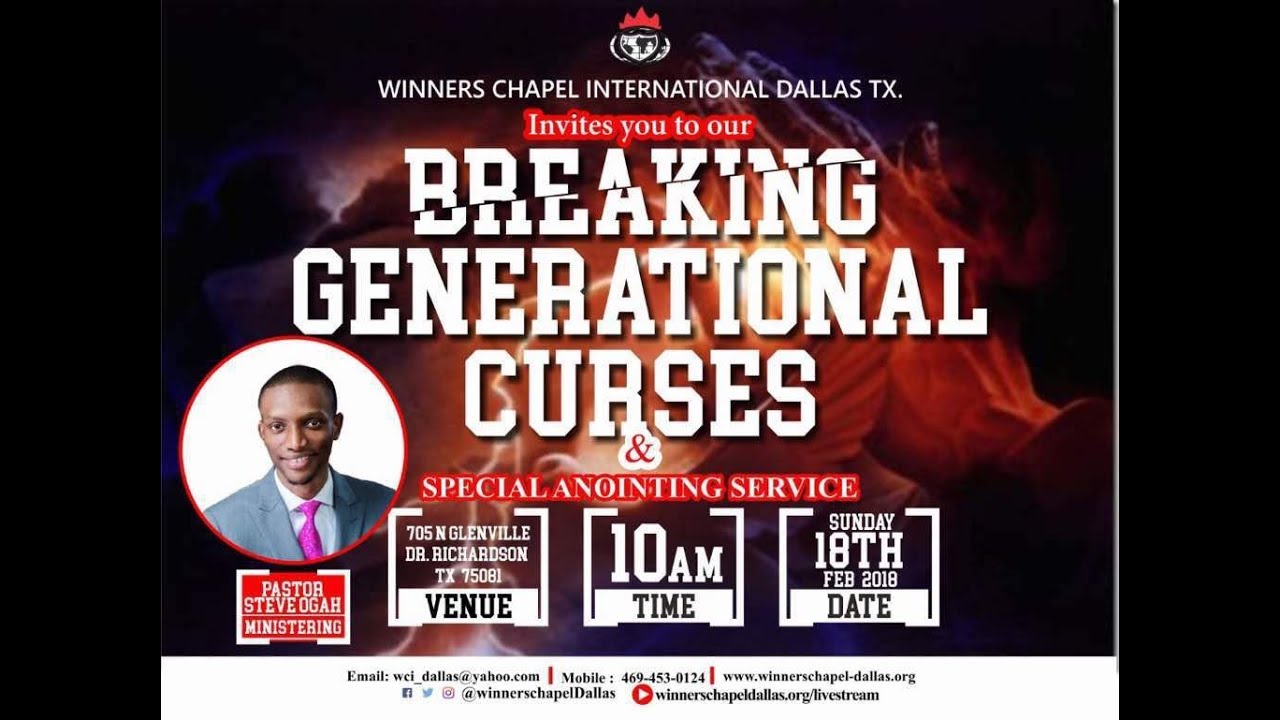 Breaking Generational Curses and Special Anointing Service - Pst. Steve ...