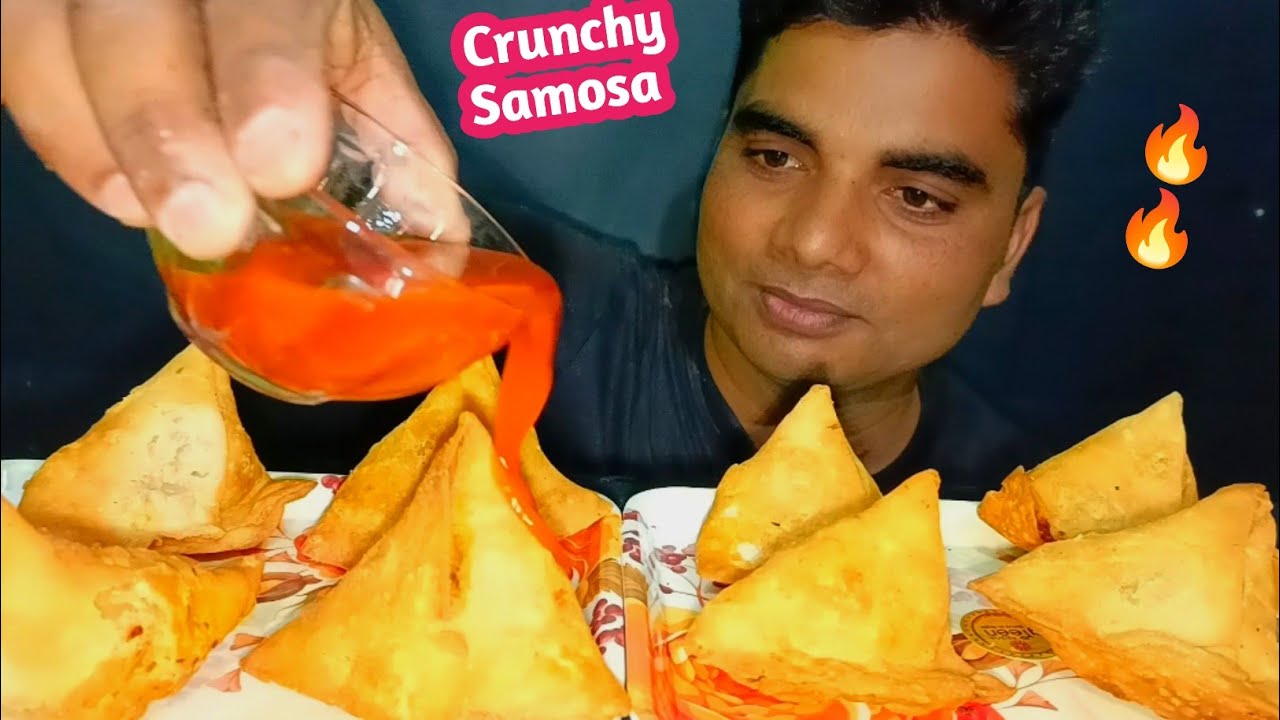 SAMOSA EATING CHALLANGE🔥EATING CHALLANGE SPICY FOOD 🔥ASMR EATING SPICY ...