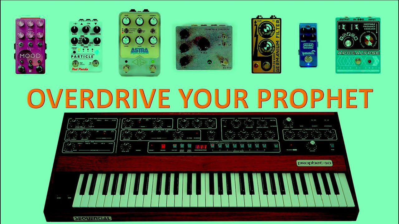 Prophet 10 textures with Overdrive and distortion - YouTube