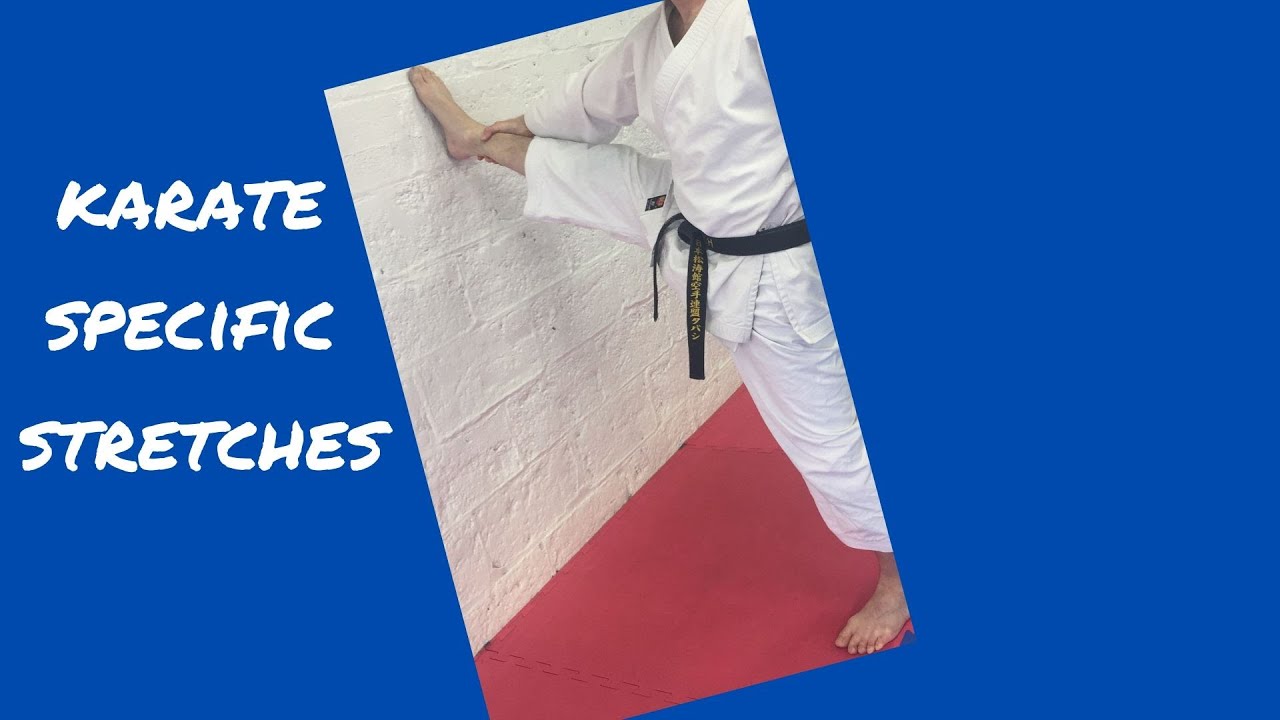Karate specific stretches with warmup & bonus - YouTube