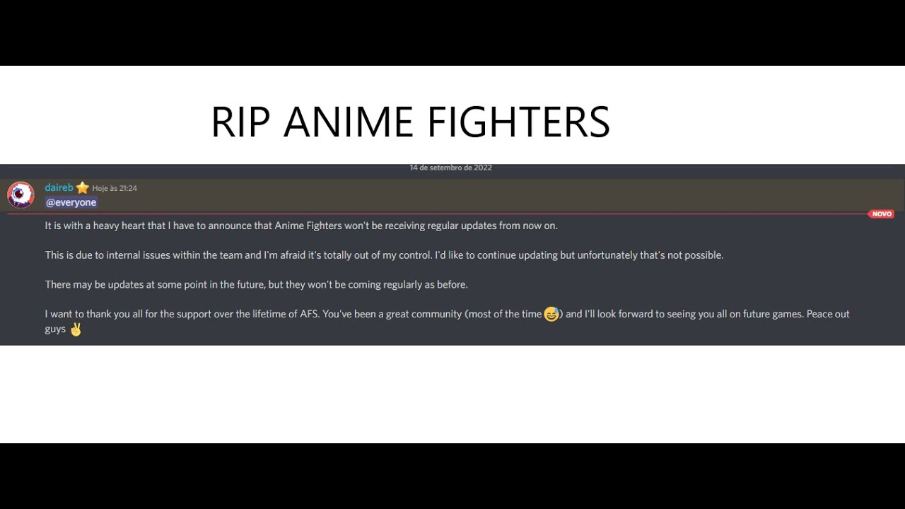 14-9-2022 RIP ANIME FIGHTERS !!!! - YouTube