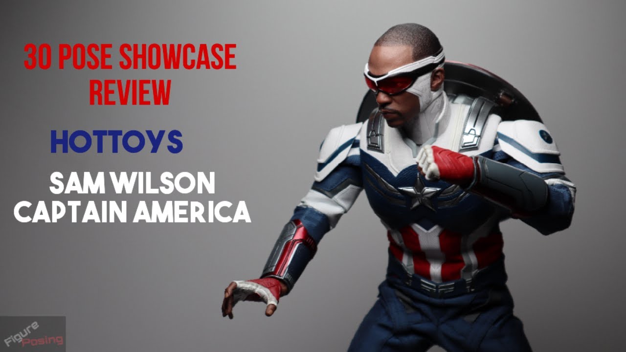 30 Pose Figure Review of the Hottoys Sam Wilson Captain America - YouTube