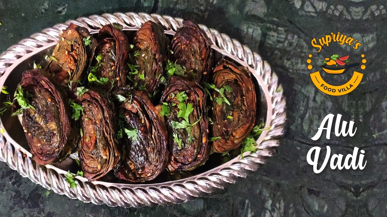 कुरकुरीत अळूवडी | Step by Step Alu Vadi | Alu Vadi Recipe | Crispy Aloo ...