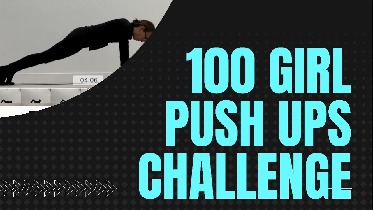 100 girl push ups arm work out challenge for women - YouTube