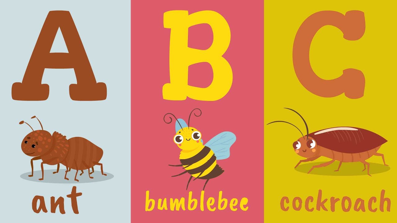 ABC Insects for Kids | Learn Alphabet with Insects | A to Z Bug ...