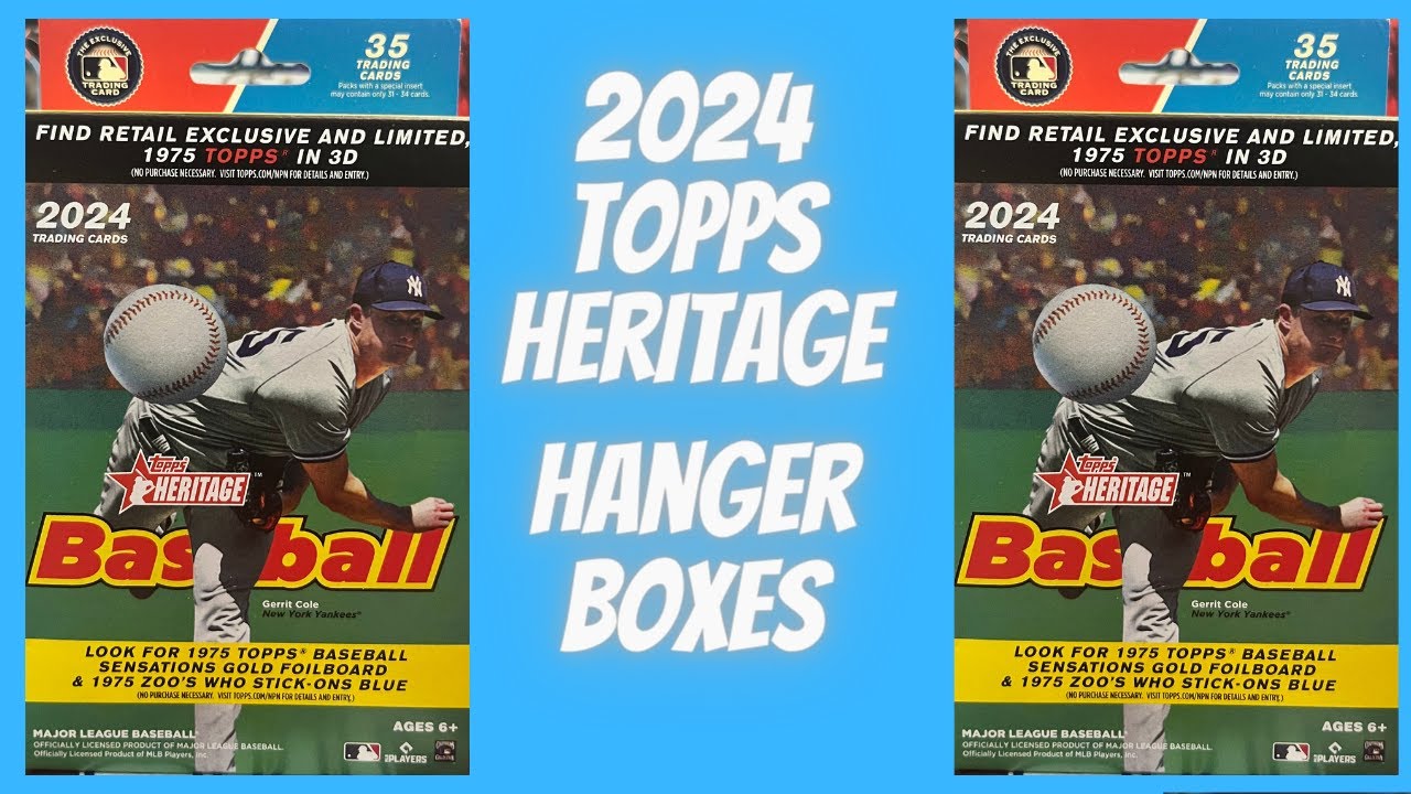 2024 Topps Heritage Hanger Boxes ** 3 Boxes of 2024 Heritage ** - YouTube