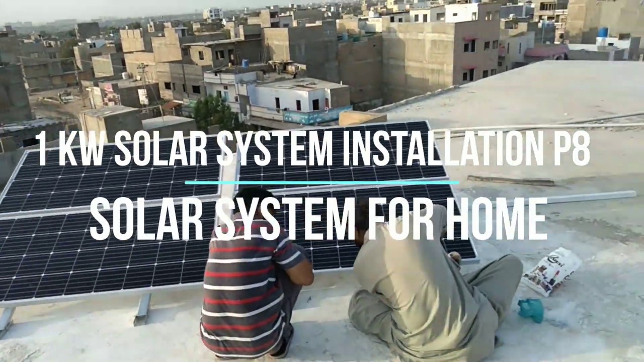 1kw solar system installation p8| 24 hours Backup | Solar System for ...