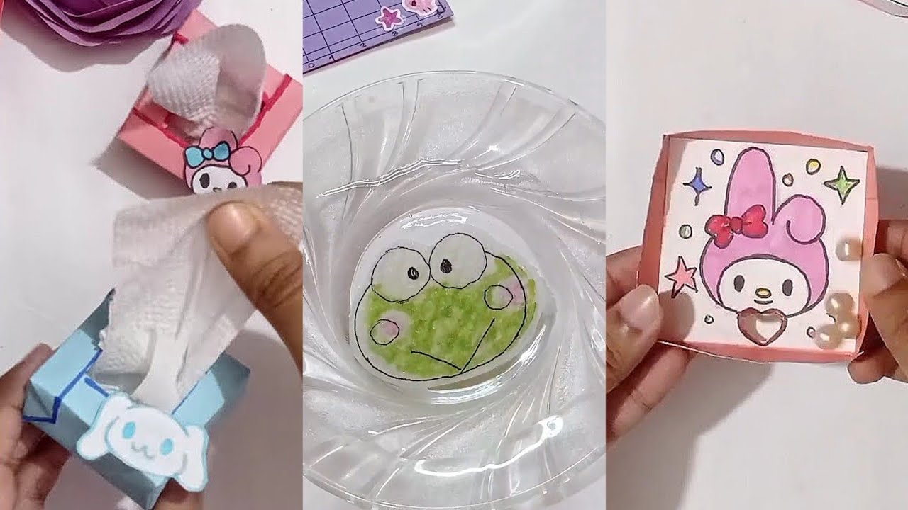 PAPER SANRIO TOY | How to make diy sanrio toy | mini sanrio toy | diy ...