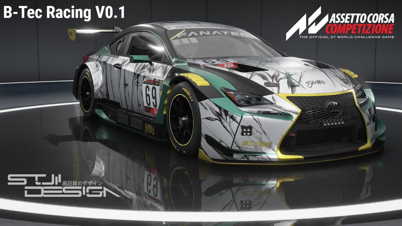 B-Tec Racing V0.1- Assetto Corsa Competizione Livery Design - Lexus RC ...