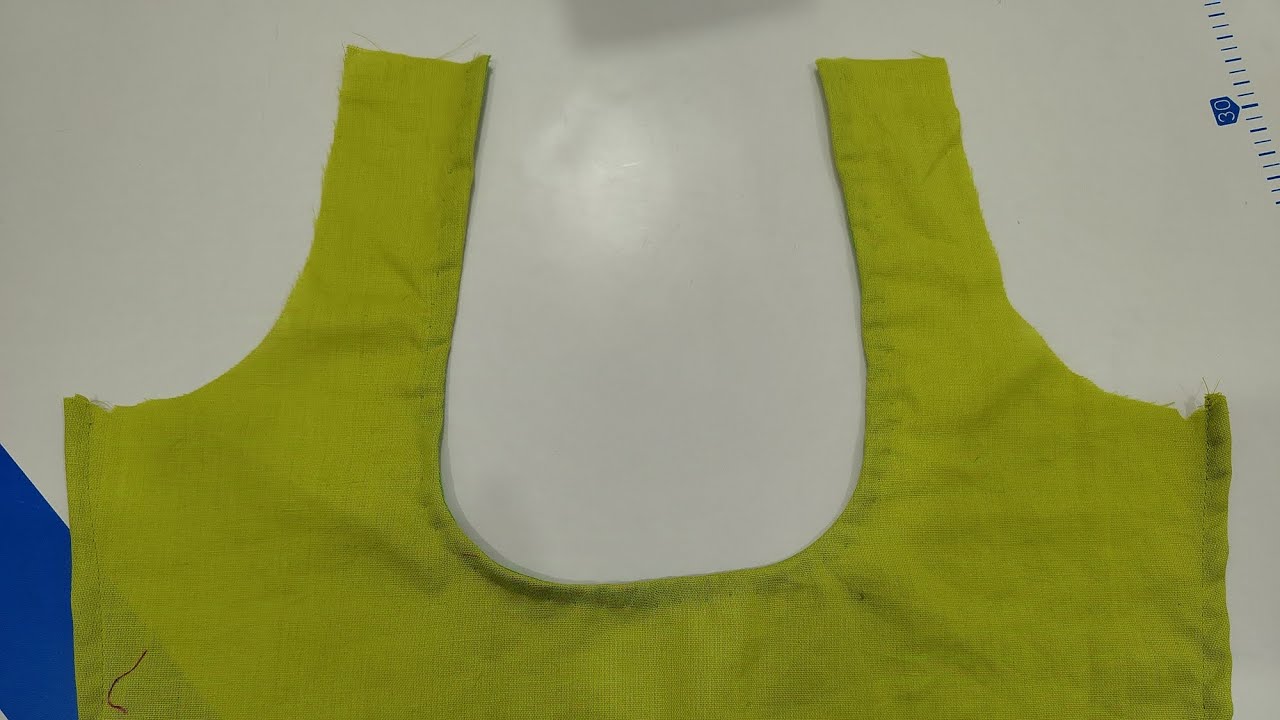 #Neck finishes with bias pieces.Day 1 of 30 days basic finishes. - YouTube