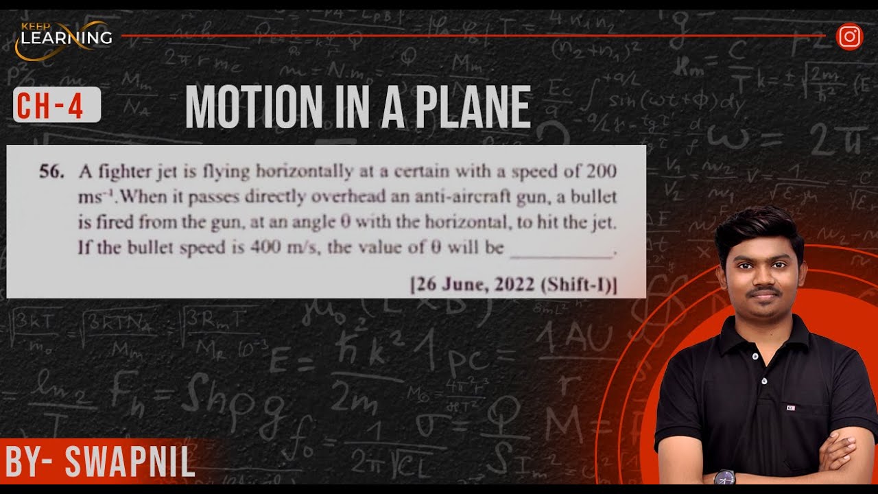 A fighter jet is flying horizontally at a certain with a speed of 200 ...