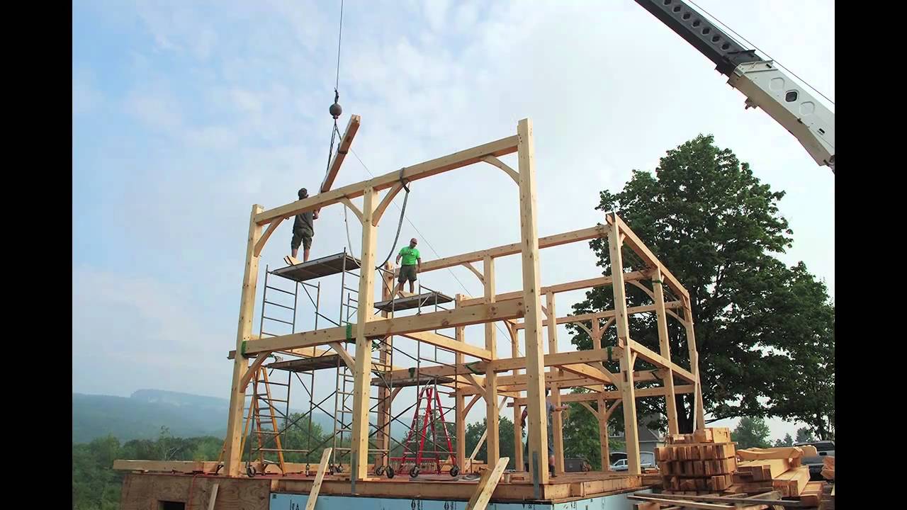 Gillis & Company Timber Frames - Klimo-Ross project - YouTube