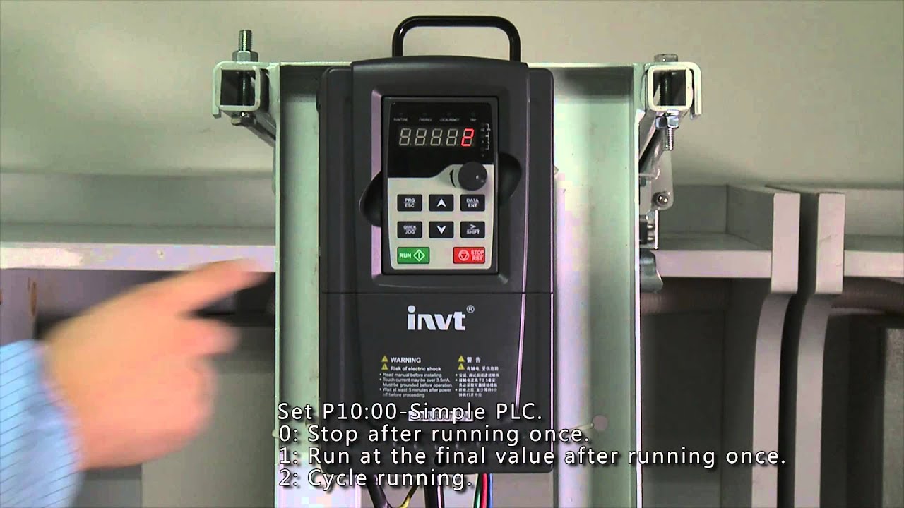 Inverter Function Simple PLC - YouTube