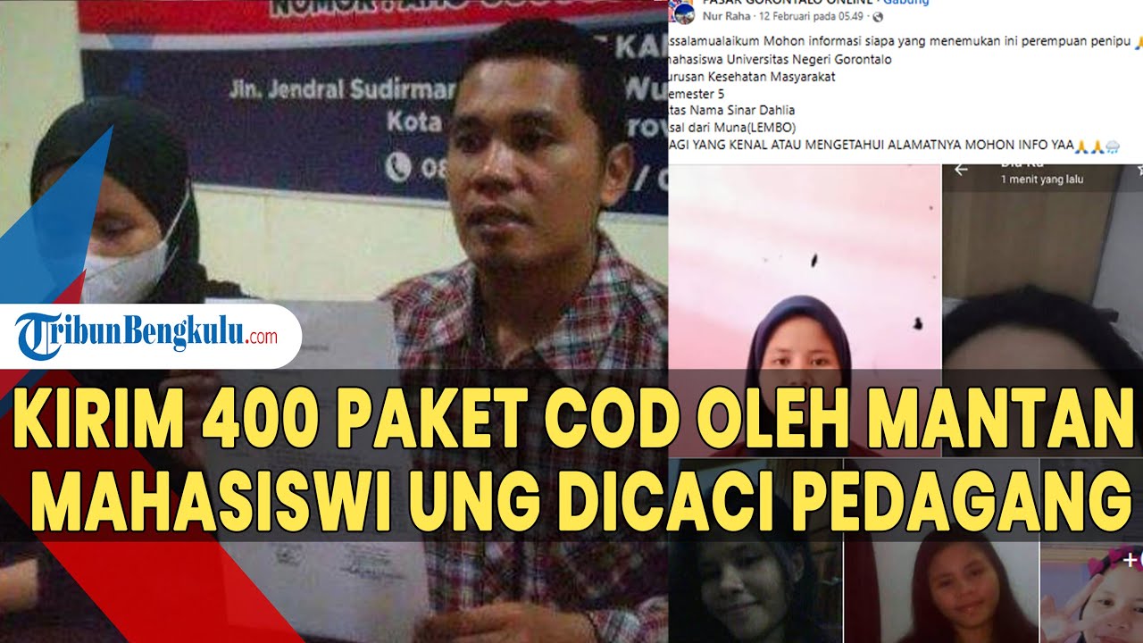 Teror Kirim 400 Paket COD Oleh Mantan Mahasiswi UNG Dicaci Pedagang ...