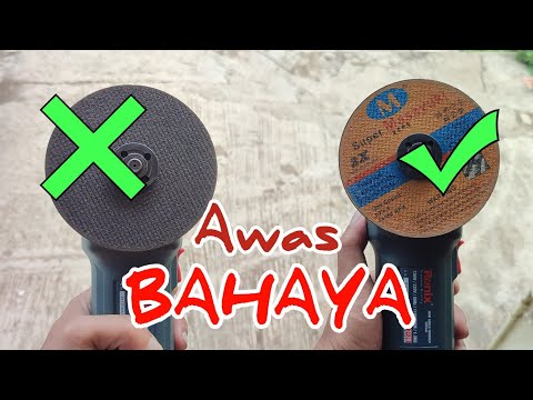 Cara pasang mata gerinda yang baik dan benar - YouTube
