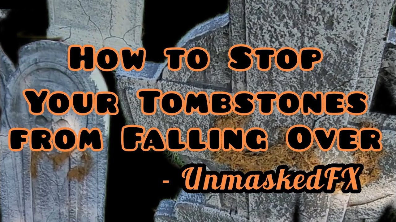 Stopping Your Tombstones from Falling Over - YouTube