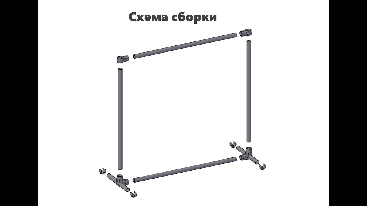 Як зібрати каркас стійку для банера Youtube