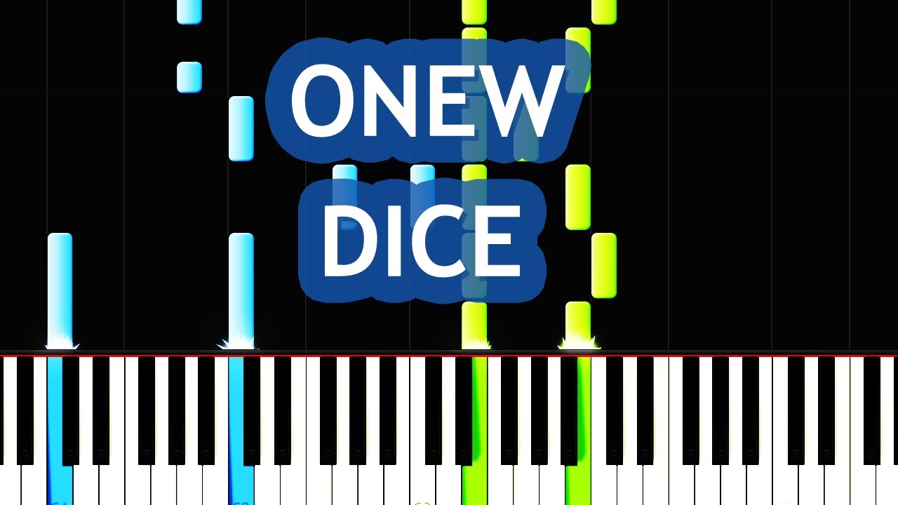 ONEW - DICE Piano Tutorial - YouTube