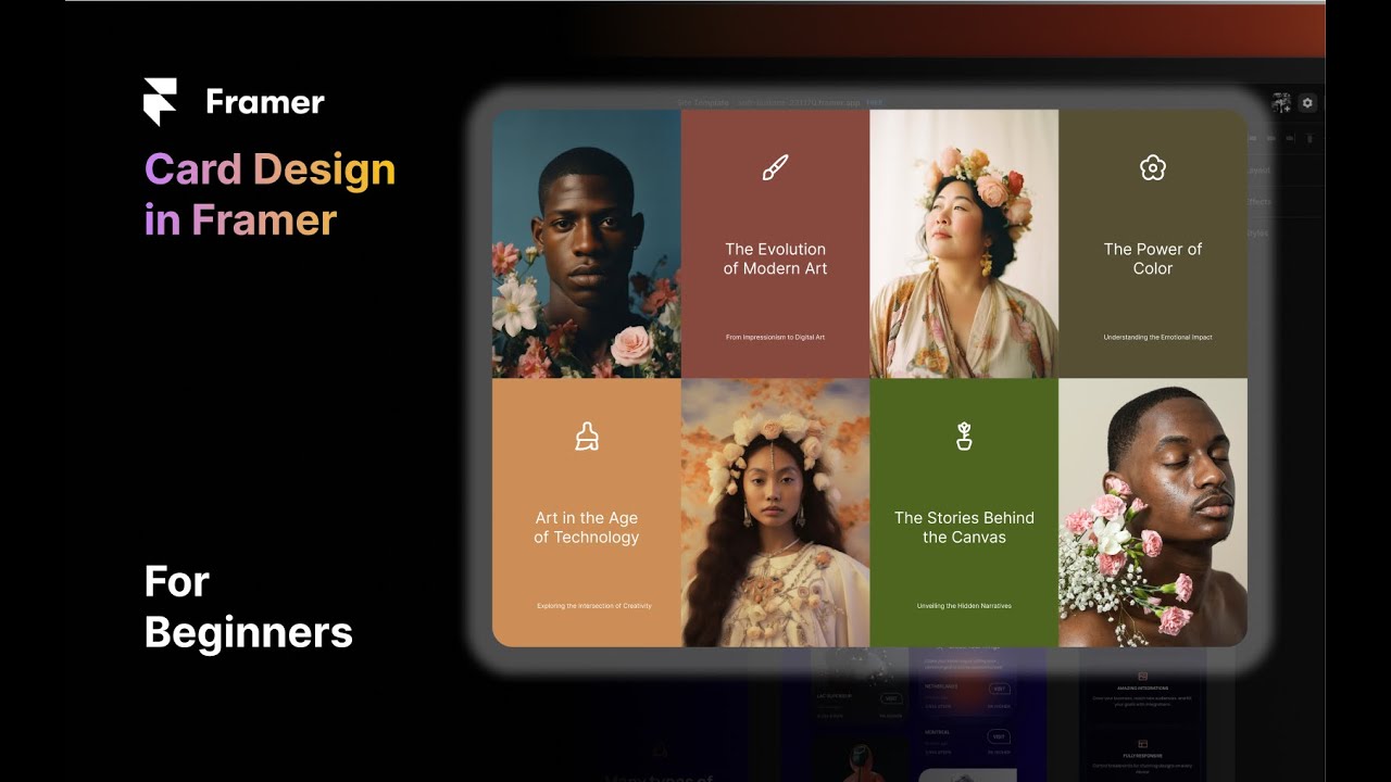 How to Create Card variations in Framer | For Beginners - YouTube