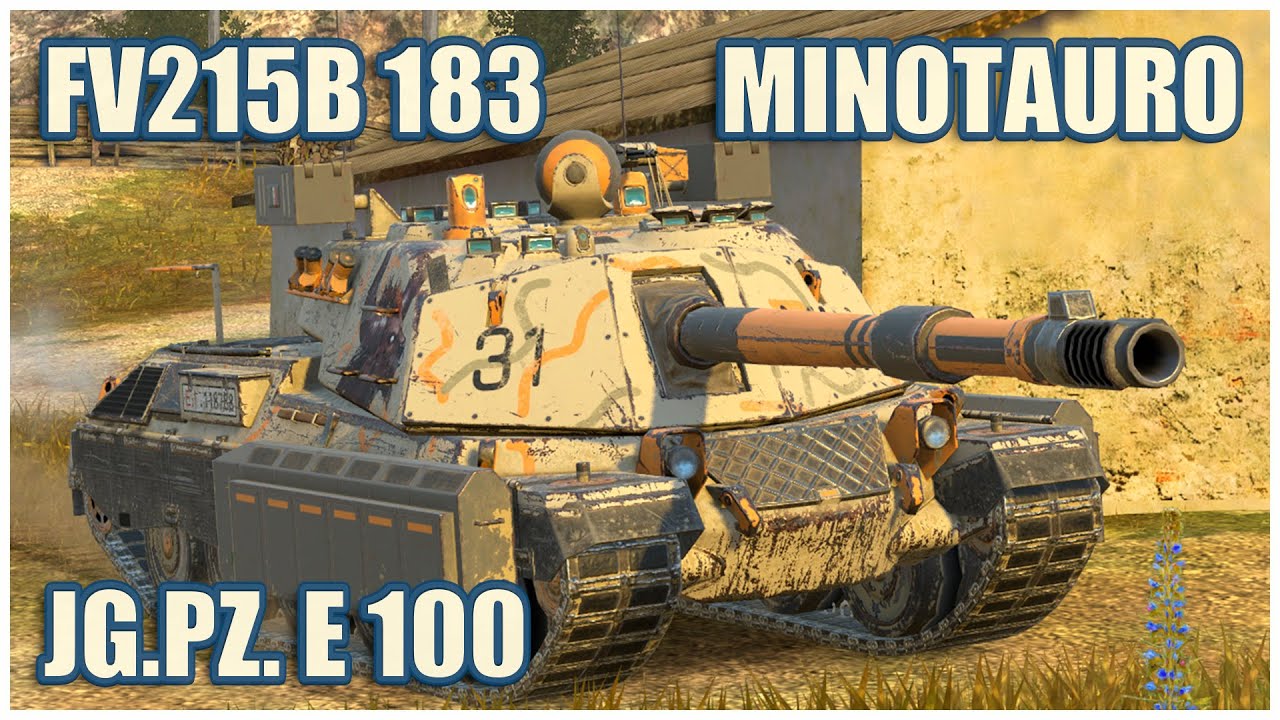 Minotauro, FV215b 183 & Jg.Pz. E 100 • WoT Blitz Gameplay - YouTube