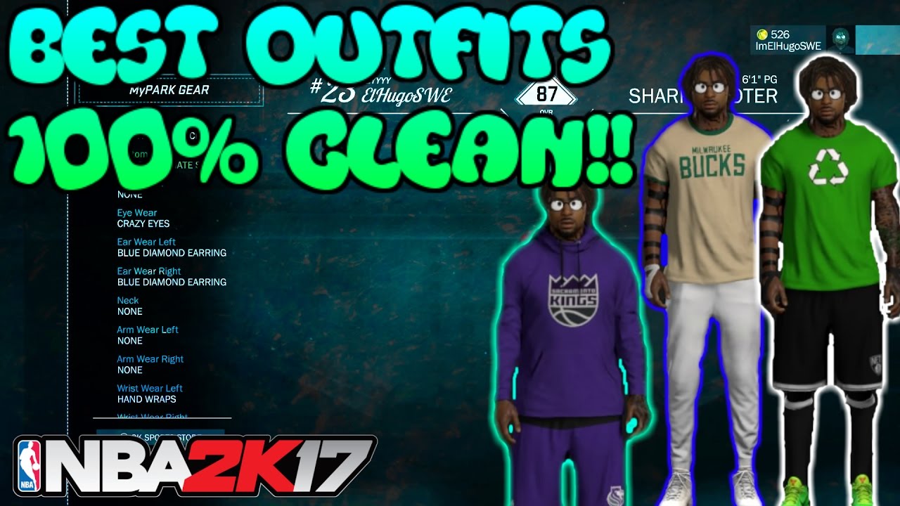 NBA2K17--BEST OUTFITS - YouTube
