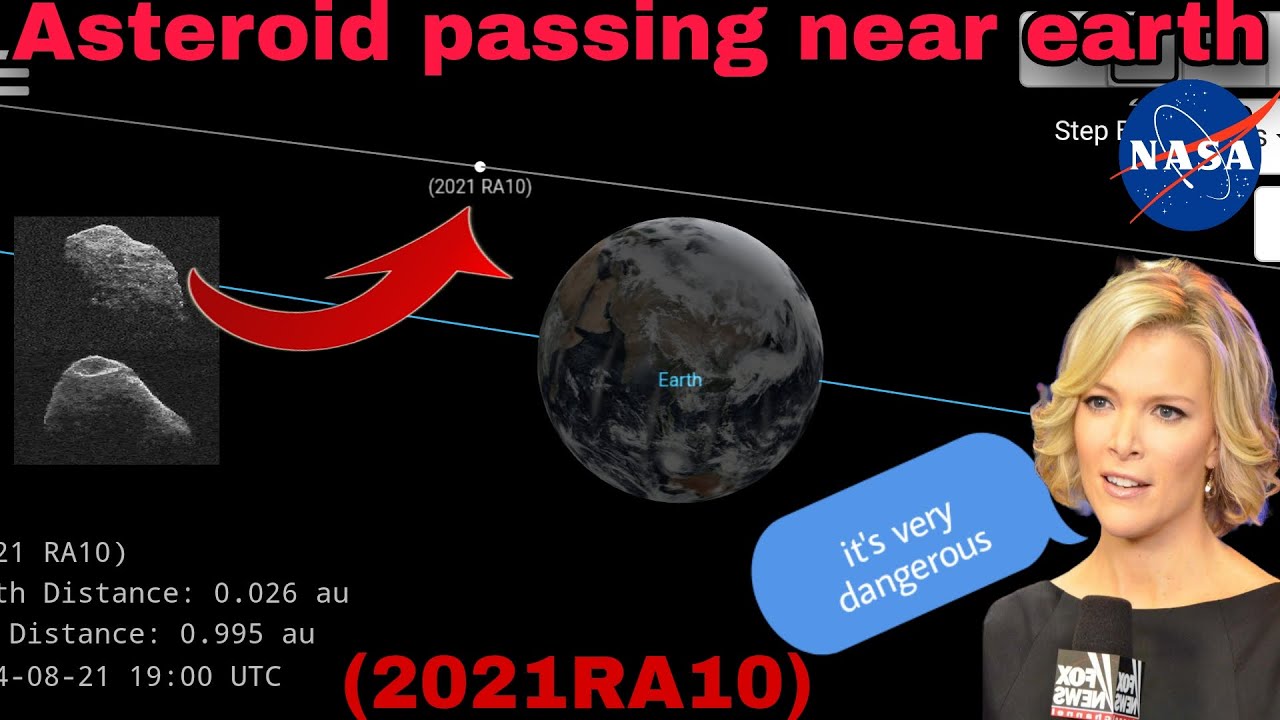 Asteroid close approach 28 August near earth object 2021RA10 Asteroid ...