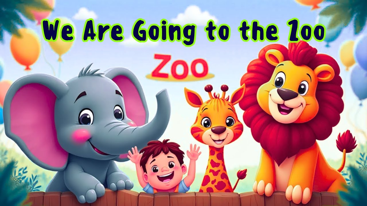 We Are Going to the Zoo | Cheerful Kids’ Song | Kidsjourney - YouTube