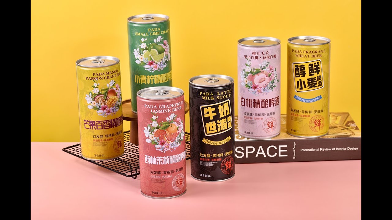 PADA fruit flavor beer 1L - YouTube