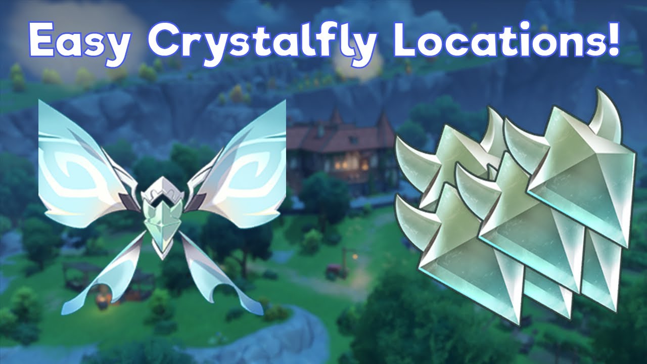 How to get easy Crystalflies in Genshin Impact! - YouTube