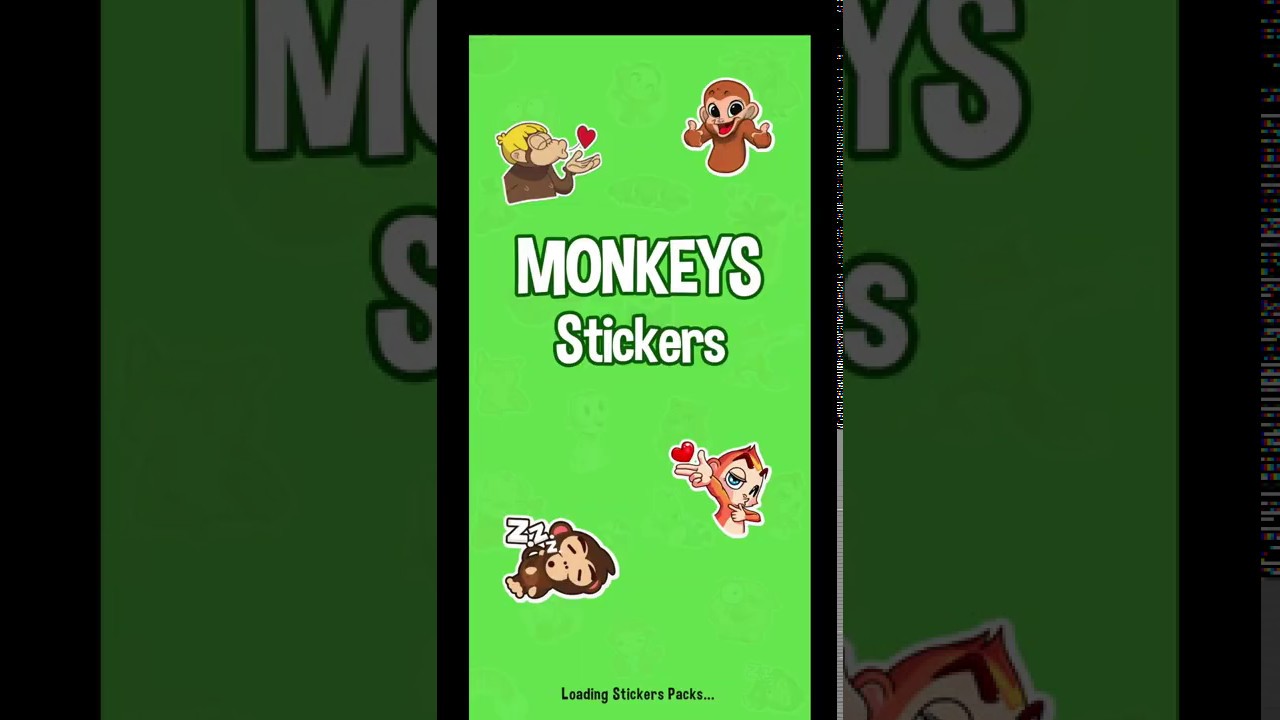 WAStickerApps - Monkeys Stickers - Pegatinas Monos y Monitos - YouTube