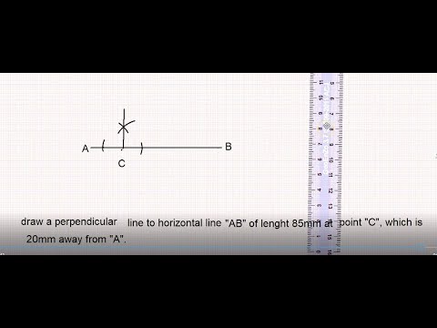 How to draw a perpendicular line at a given point - EMAGK SITE