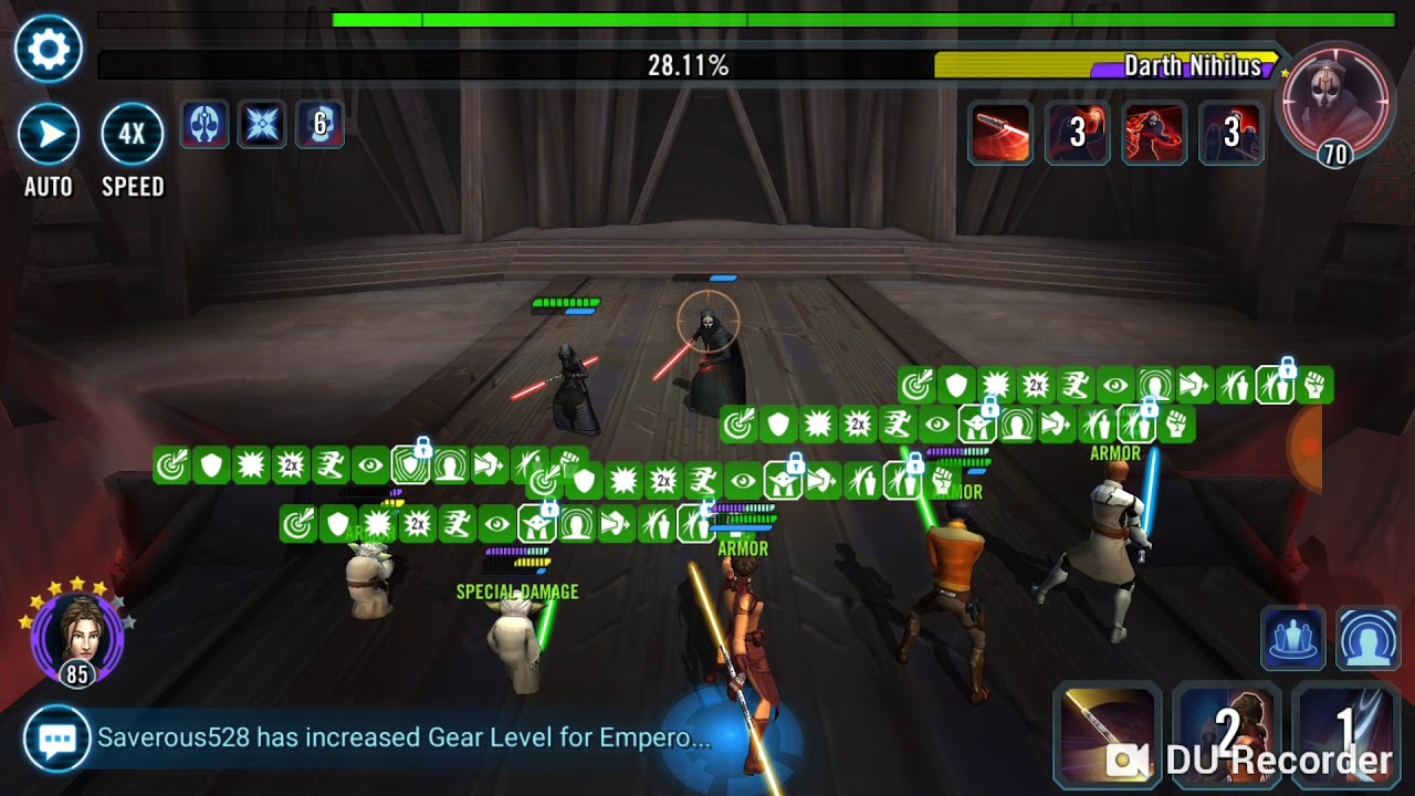 Bastila lead team dominates Sith Raid Phase 1 - YouTube