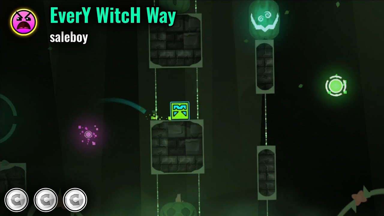 "EverY WitcH Way" by saleboy (3 coins) | Geometry Dash. - YouTube