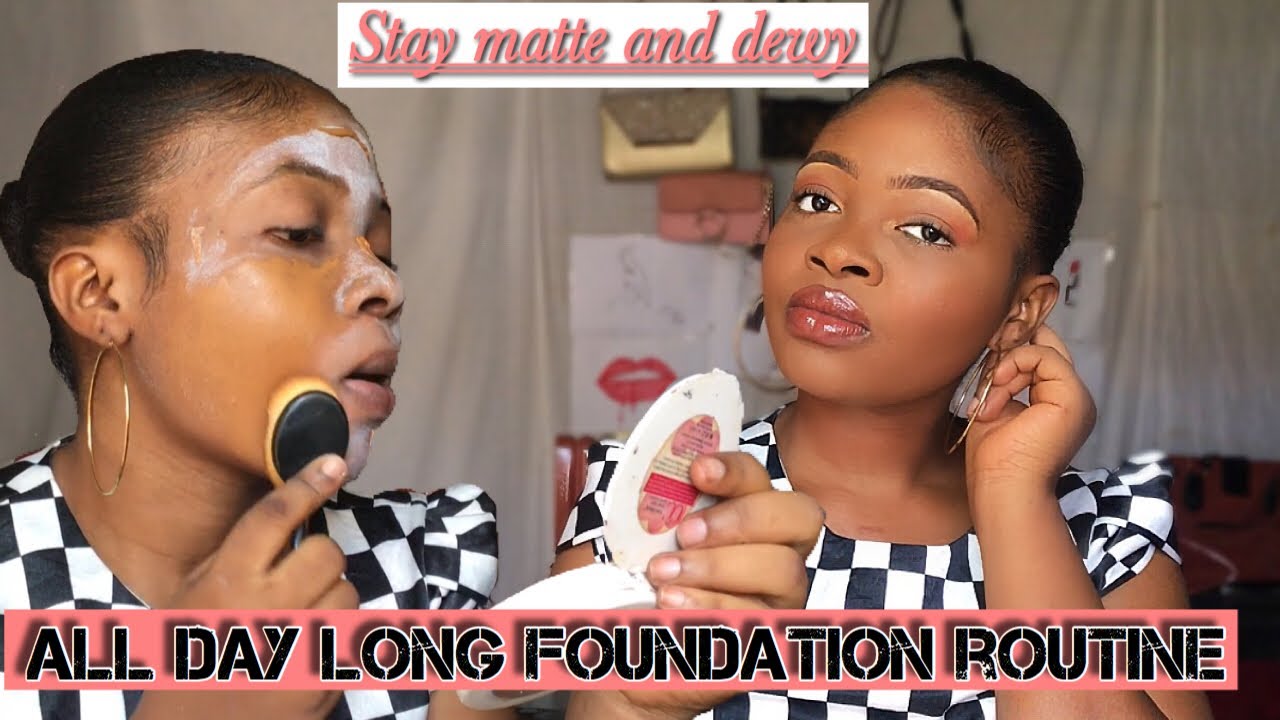 HOW TO MAKE YOUR FOUNDATION | HIGHLIGHTS & CONTOUR | LAST ALL DAY LONG ...