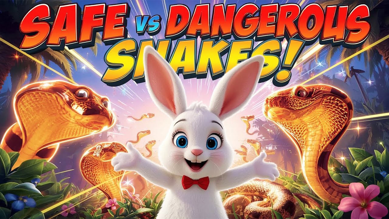 SAFE vs DANGEROUS SNAKES 🐍 Facts for Kids! - YouTube