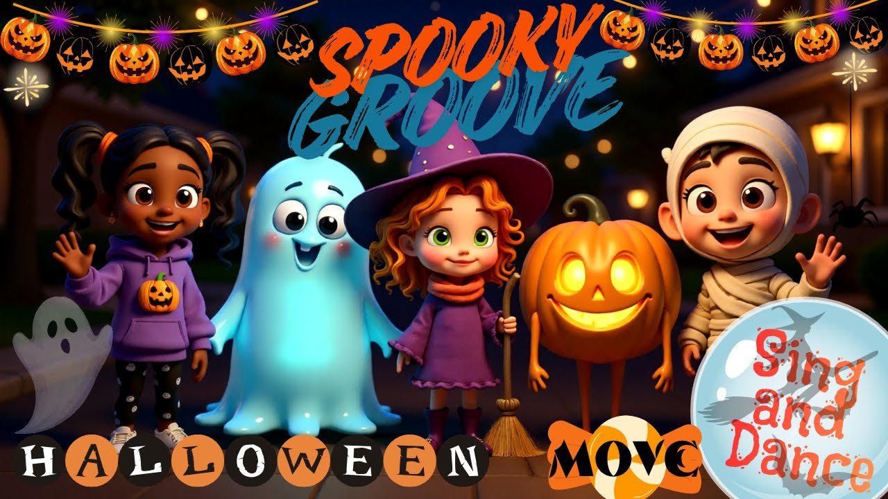 👻 BOO-YAH! The Spooky Groove Halloween Dance | Kids Halloween Rhyme ...