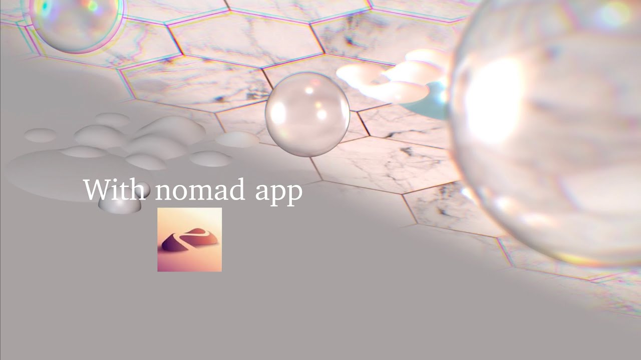 How to make bubbles on The bathroom floor with nomad App?!! - YouTube