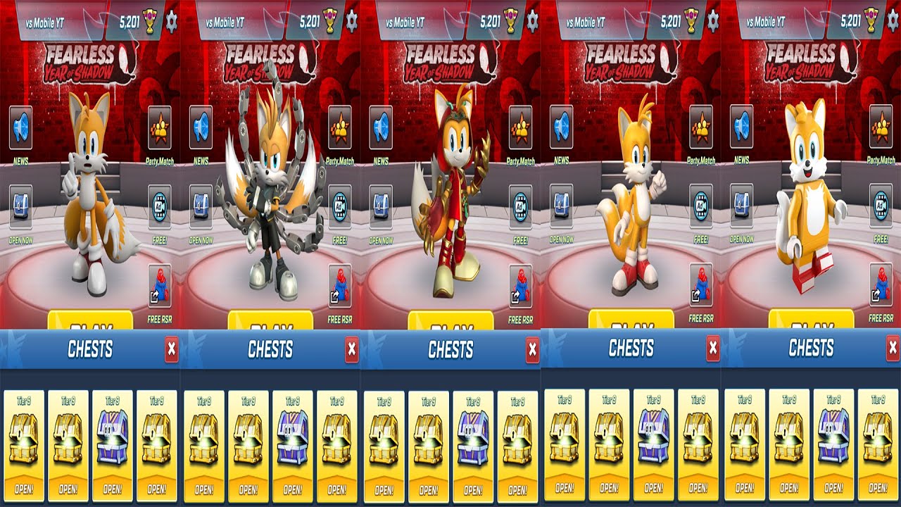 Sonic Forces Speed battle - All Tails the Fox Runners Horrible Battles Open Platinum Chest ...