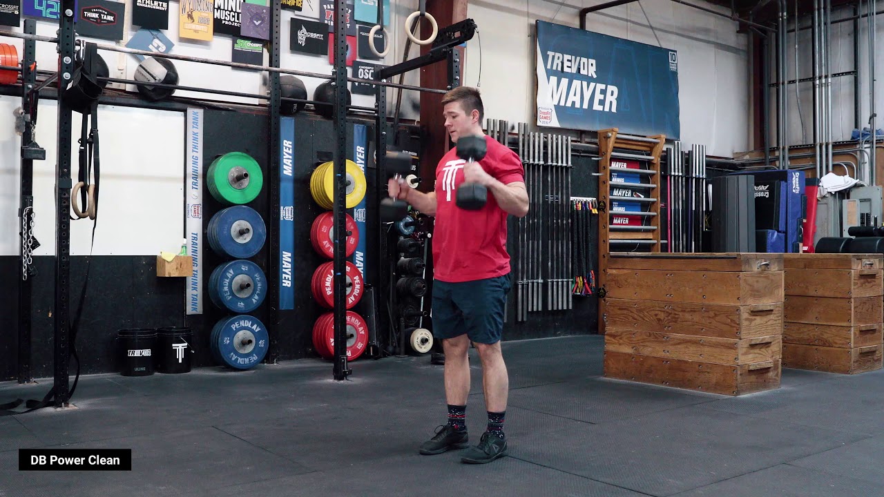 DB Power Clean | TTT Exercise Index - YouTube