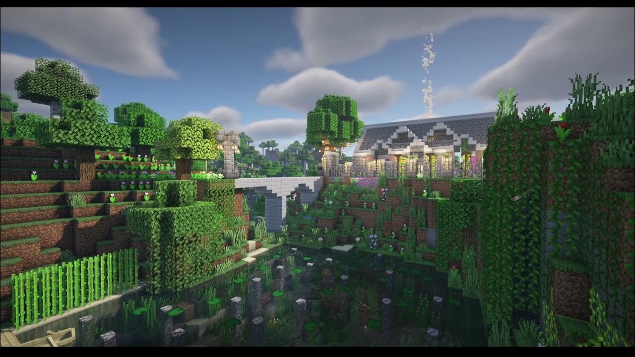 Minecraft Flower Forest Villa Ambience - Pomodoro Sessions - Writing ...