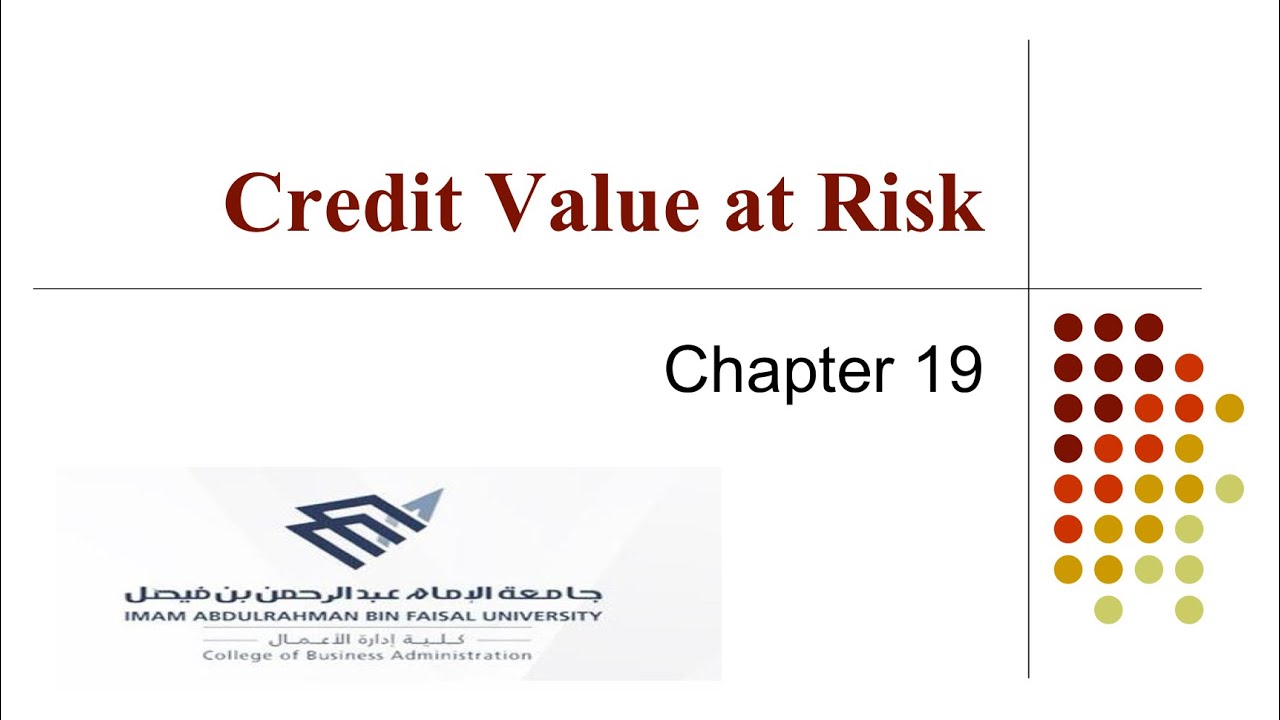 Credit Value at Risk Lecture 7 P2 - YouTube
