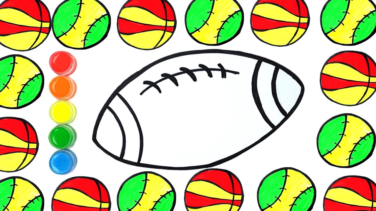 How to draw a Ball for Kids | 5 Balls Coloring Page | zoooo kids art ...