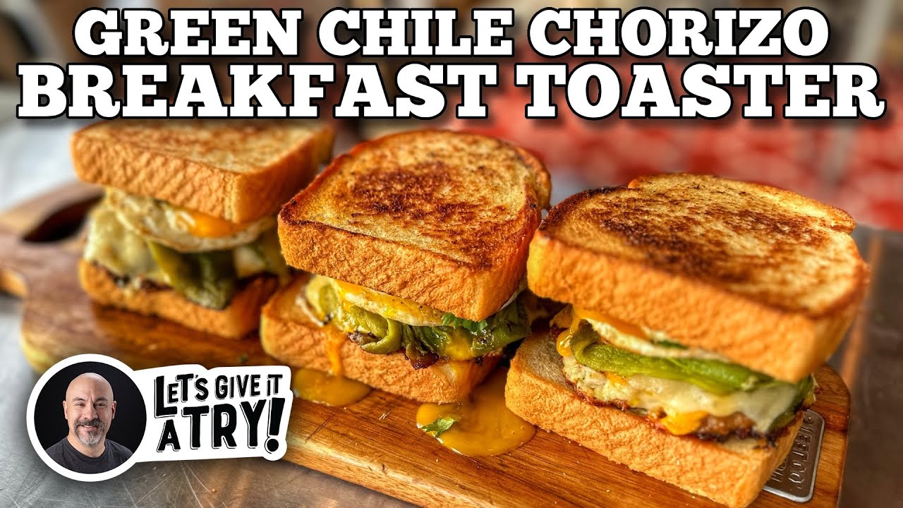 Todd's Green Chile Chorizo Toaster | Blackstone Griddles - YouTube