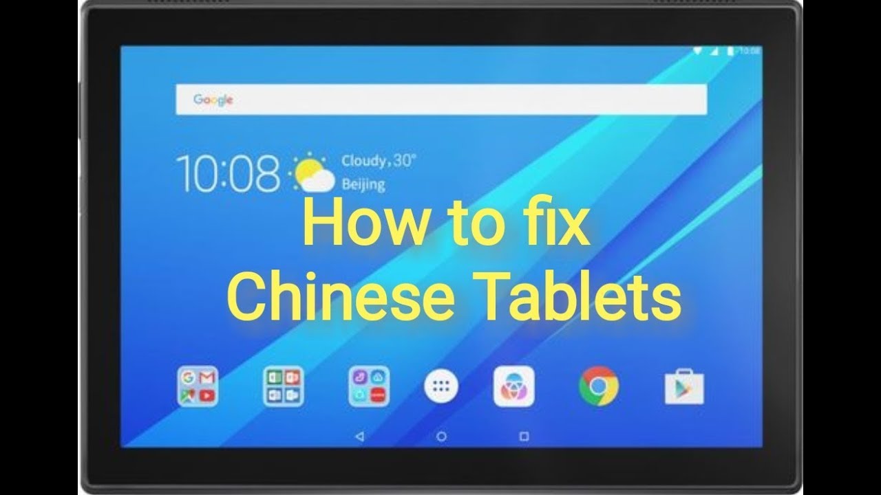 How to fix Chinese Tablets - YouTube