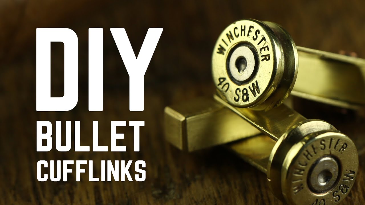 DIY Projects - Bullet cufflinks - YouTube