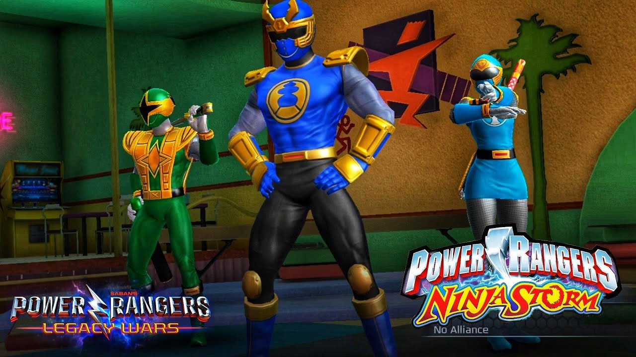 Power Rangers Legacy Wars Ninja Storm Navy Thunder Ranger Gameplay ...